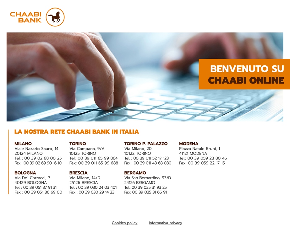 Benvenuto su chaabionline